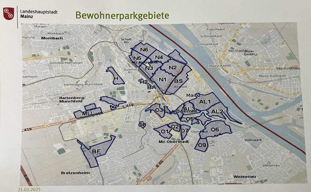 Anwohnerparken Mnchen Karte