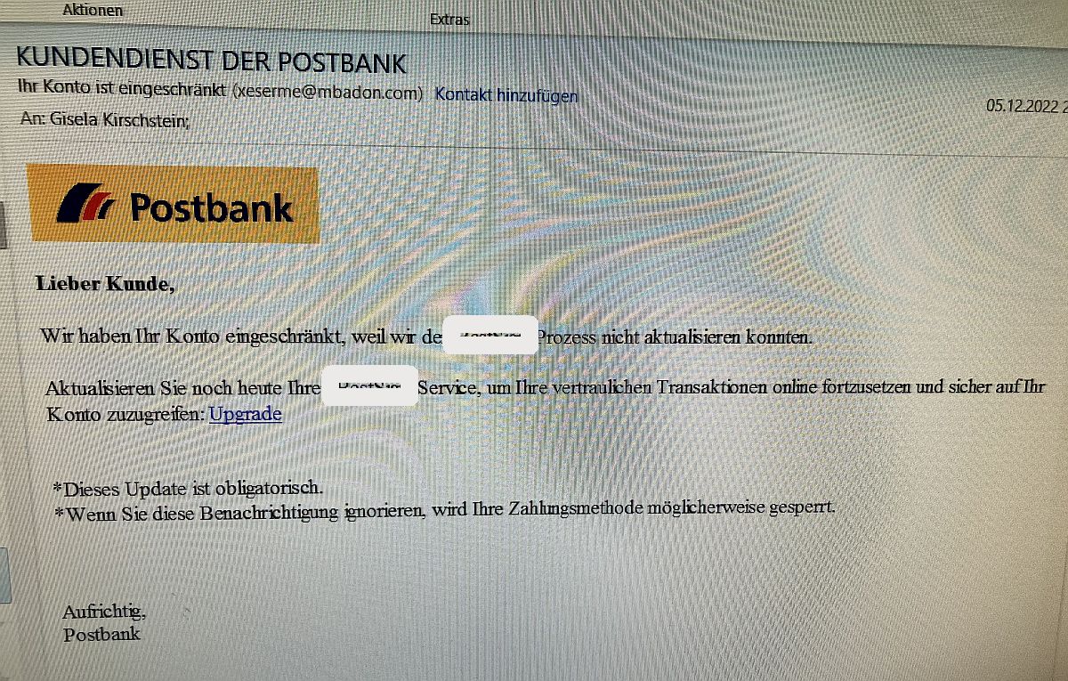 Betrüger-Emails von der Hausbank: LKA warnt vor täuschend echten ...