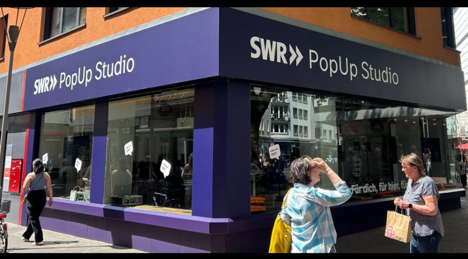SWR eröffnet PopUp Studio in Mainzer Innenstadt: Sieben Wochen ...
