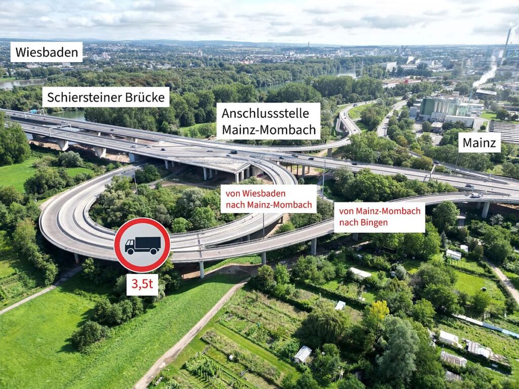 Marode Vorlandbrücke der Autobahn A643 bei Mainz-Mombach: Droht neuer Brückengau? - Sperrung von ...